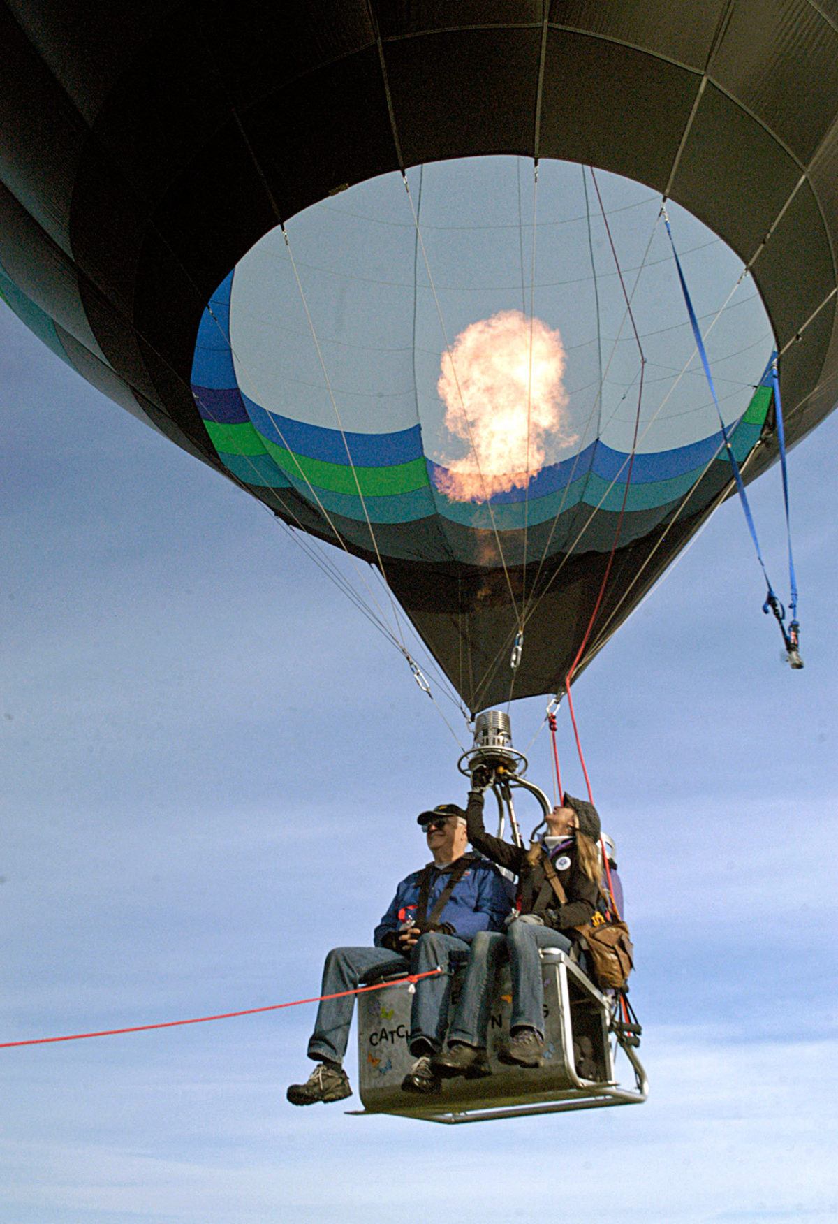 Grandparents to ride high in special balloon lift-off | Peninsula Daily ...