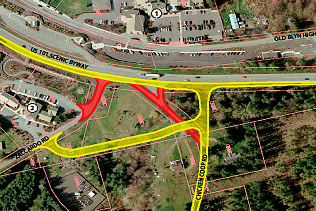 U.S. Highway 101 intersections in Blyn to get realignment | Peninsula ...