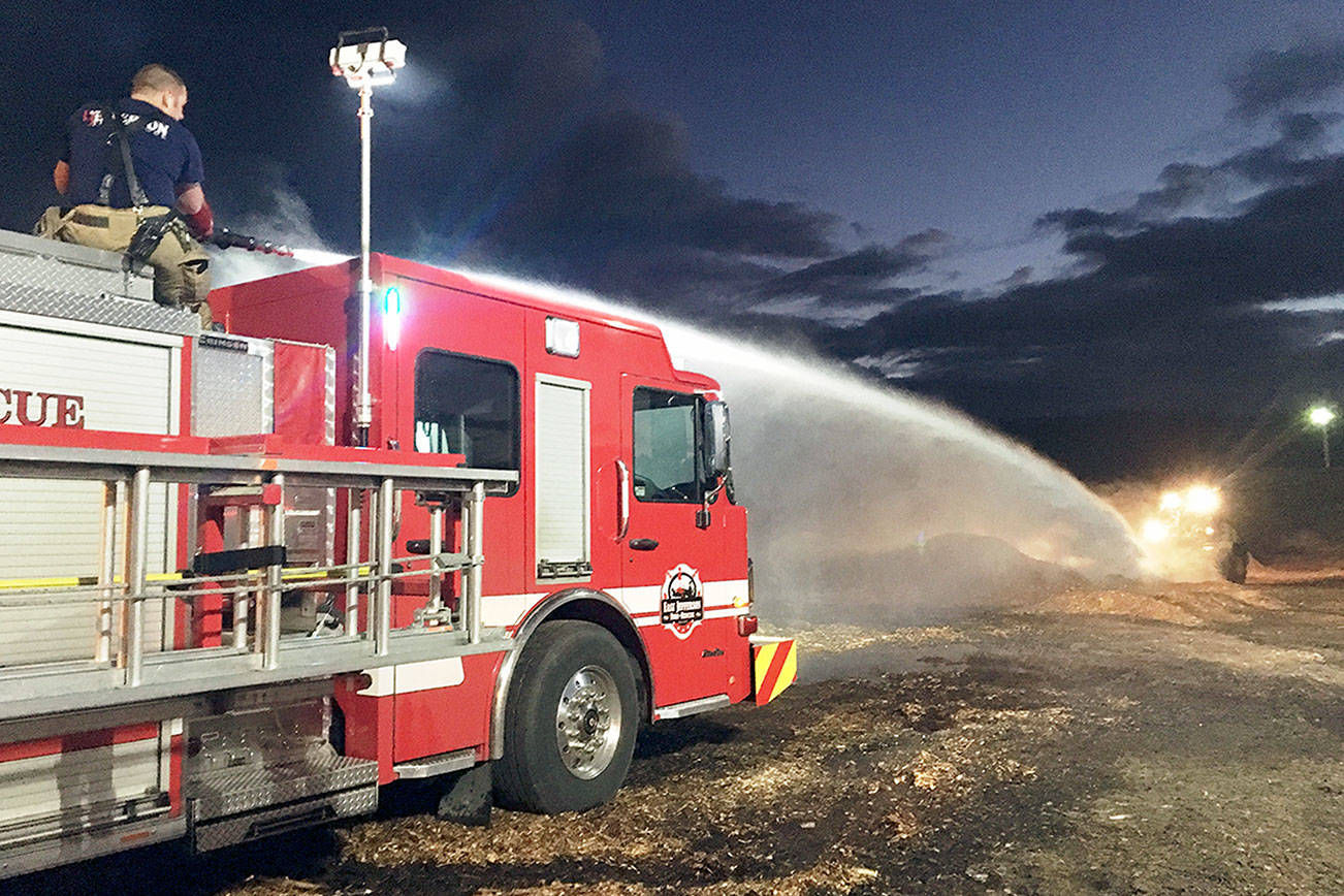 Port Townsend Paper Mill watching wood chip pile after stubborn fire ...