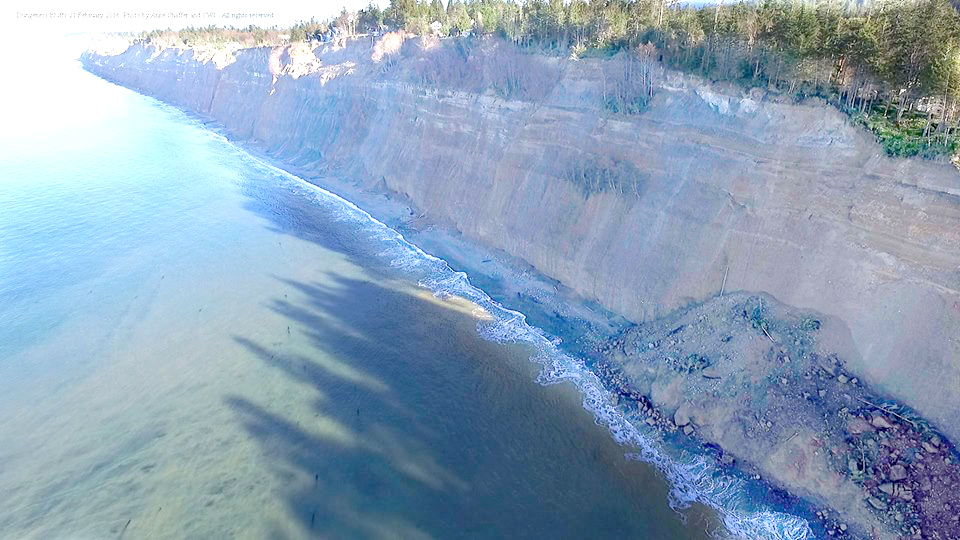 Record rainfall eroding cliffs near Dungeness Spit | Peninsula Daily News