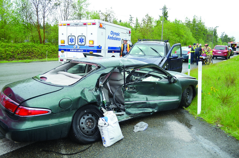 Two cars collide at U.S. Highway 101, Diamond Point Road intersection ...