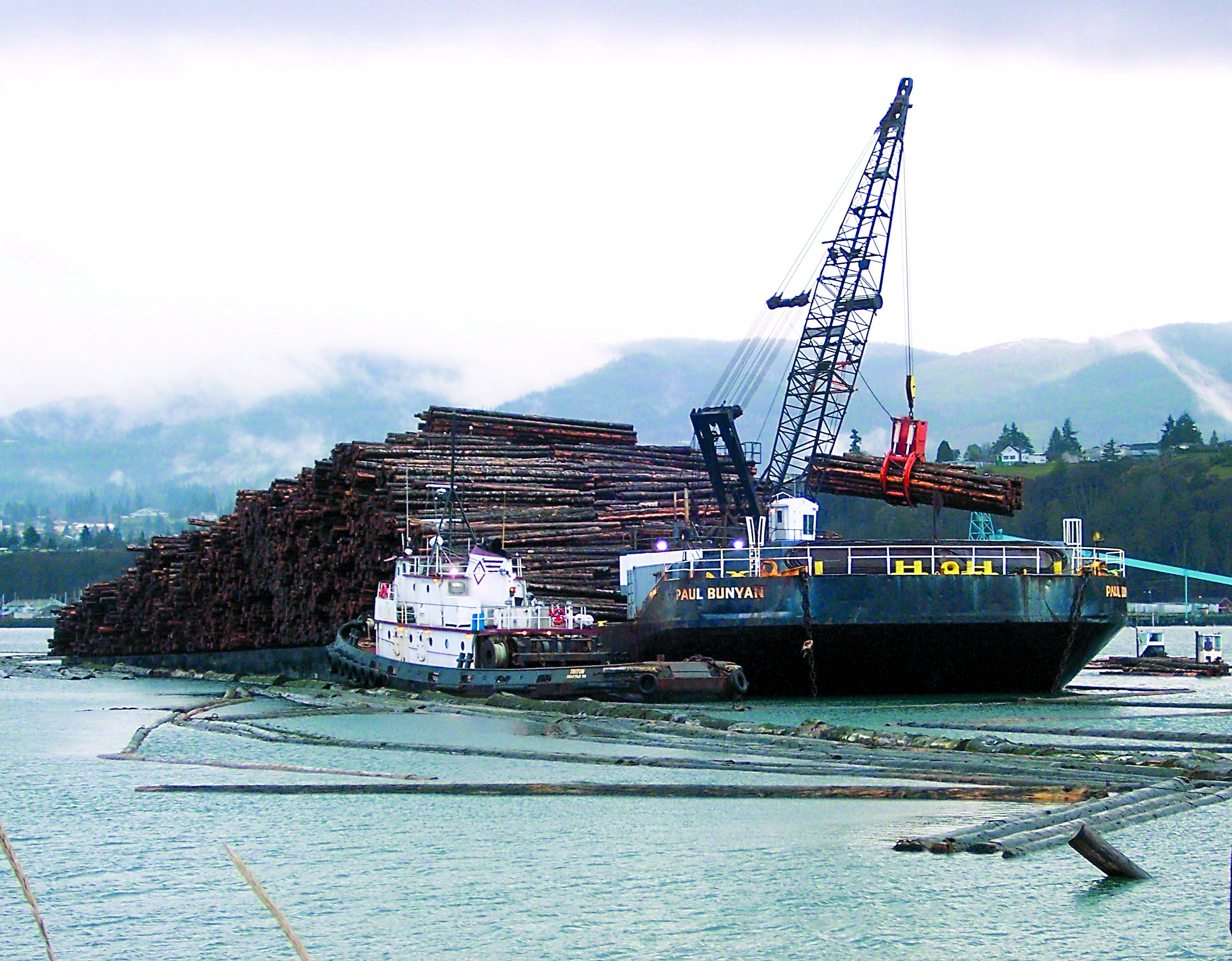 DAVID G. SELLARS ON THE WATERFRONT: Port Angeles Harbor logs loaded on ...