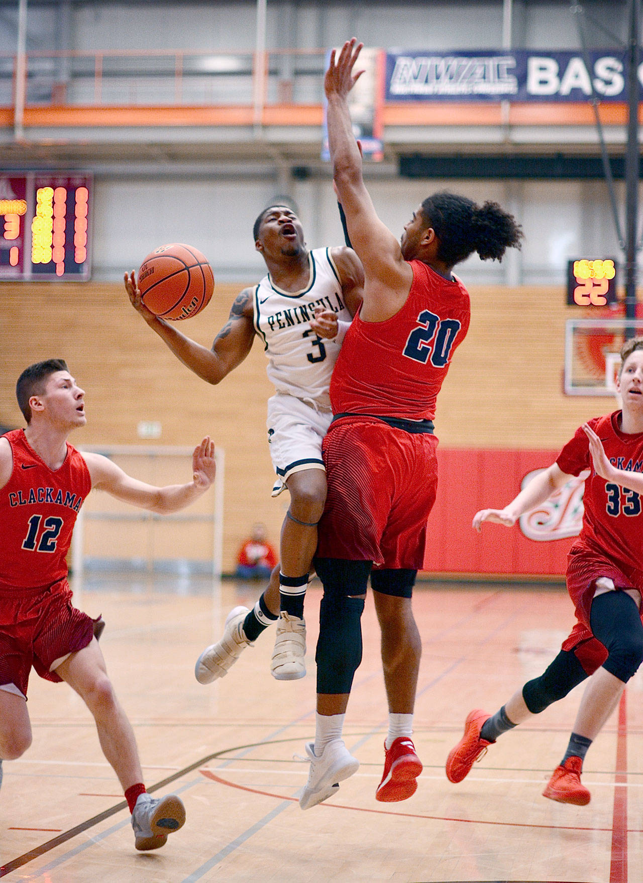 COLLEGE BASKETBALL: Peninsula men beat Clackamas in NWAC tourney ...