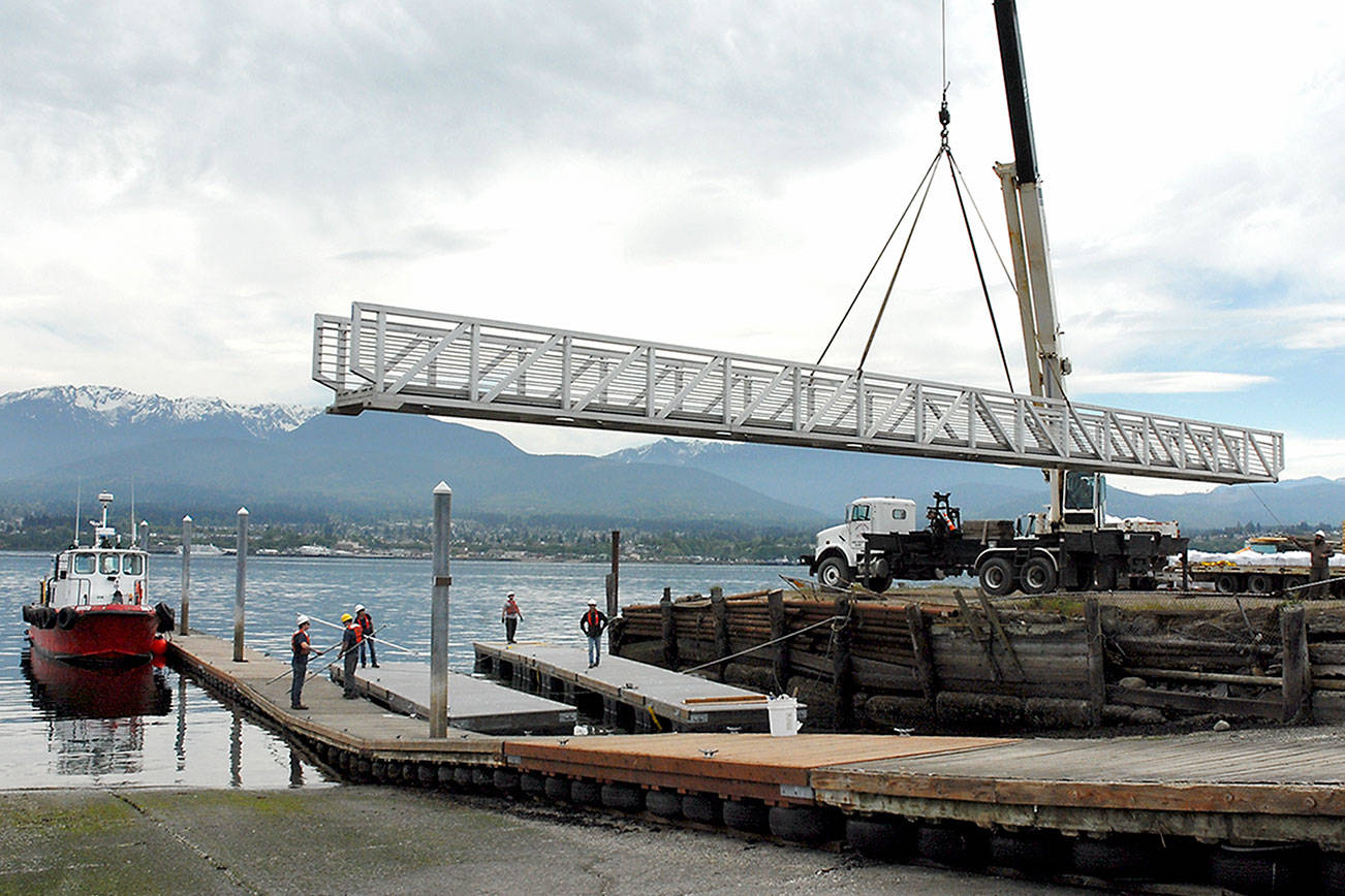 Floats finally installed: Port Angeles creating place for visitors to ...