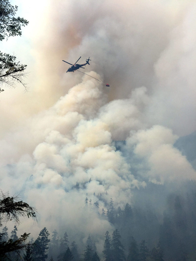 Maple Fire base camp moved from Brinnon as blaze grows | Peninsula ...