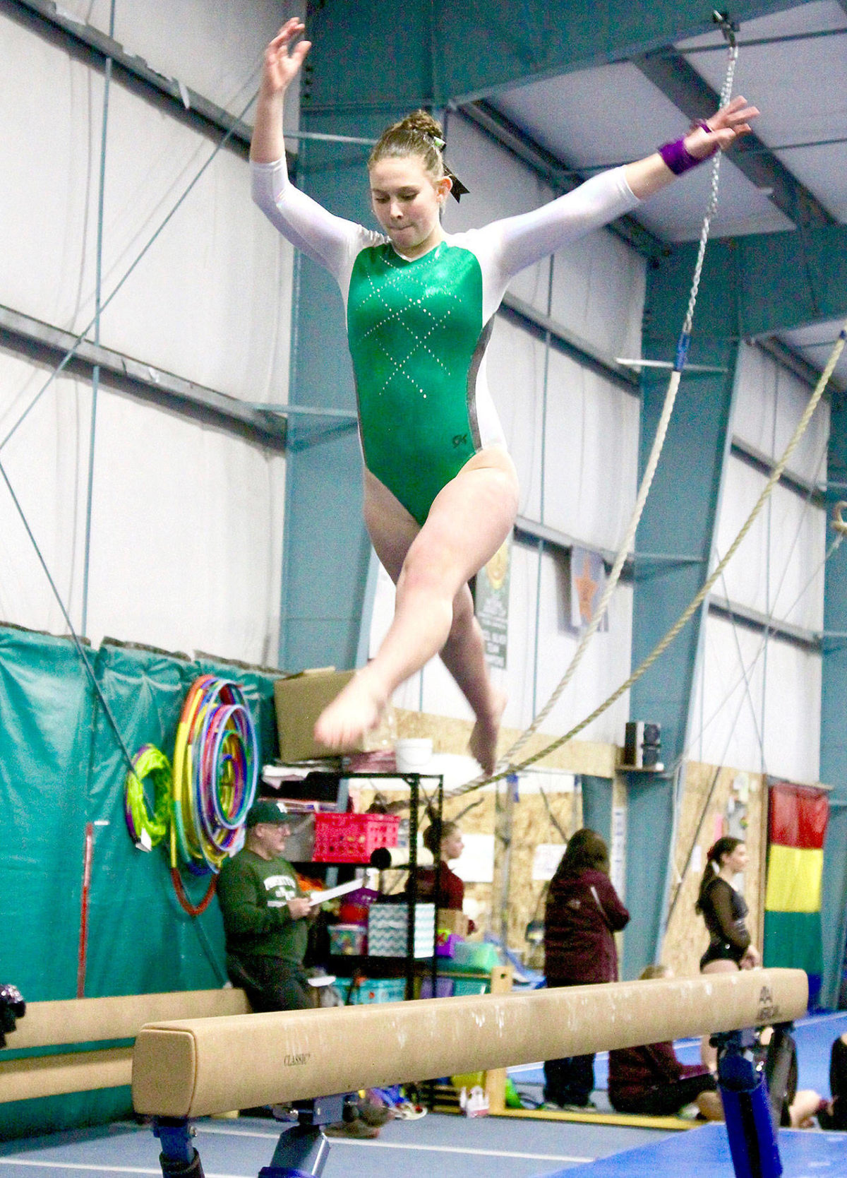 GYMNASTICS: Peninsula prep gymnasts finish second at home meet ...