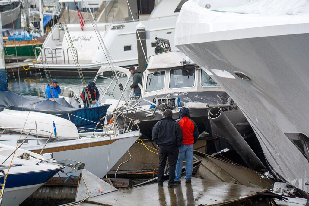 VIDEO & PHOTOS: Yacht slams dock, damages vessels at Port Angeles Boat ...