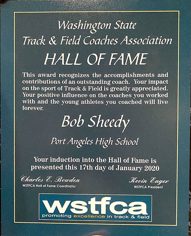PHOTO: Longtime Port Angeles track coach Bob Sheedy inducted into state ...