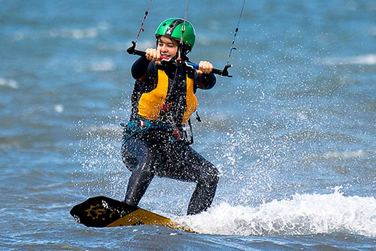 Riding windy weekend waves | Peninsula Daily News