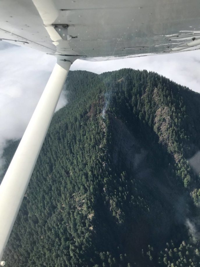 Mount Lena fire west of Brinnon still active | Peninsula Daily News