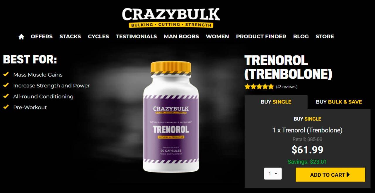 Trenorol Reviews (CrazyBulk) - Legit Trenbolone Alternative ...