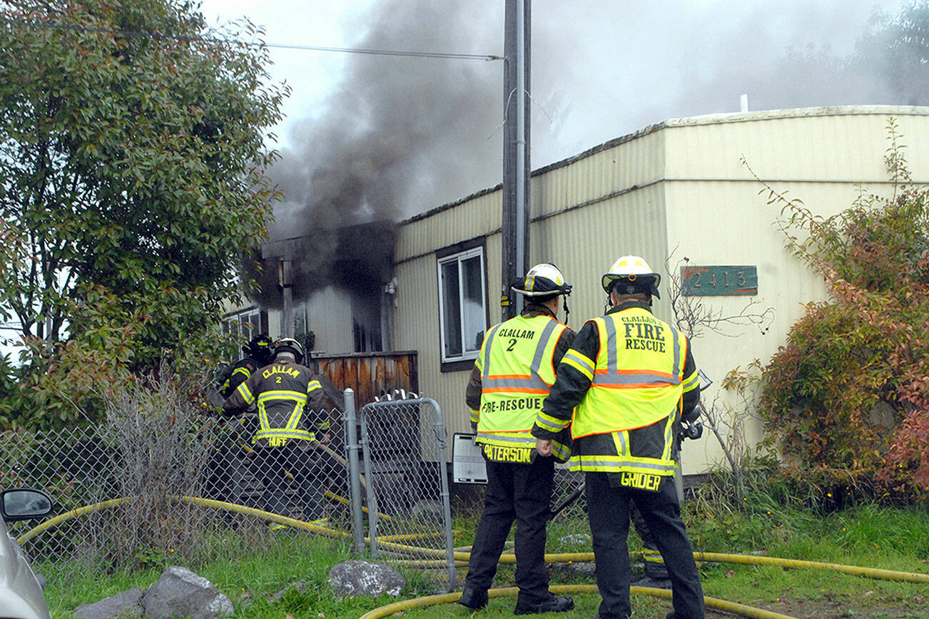 No one injured in Gales Addition fire | Peninsula Daily News