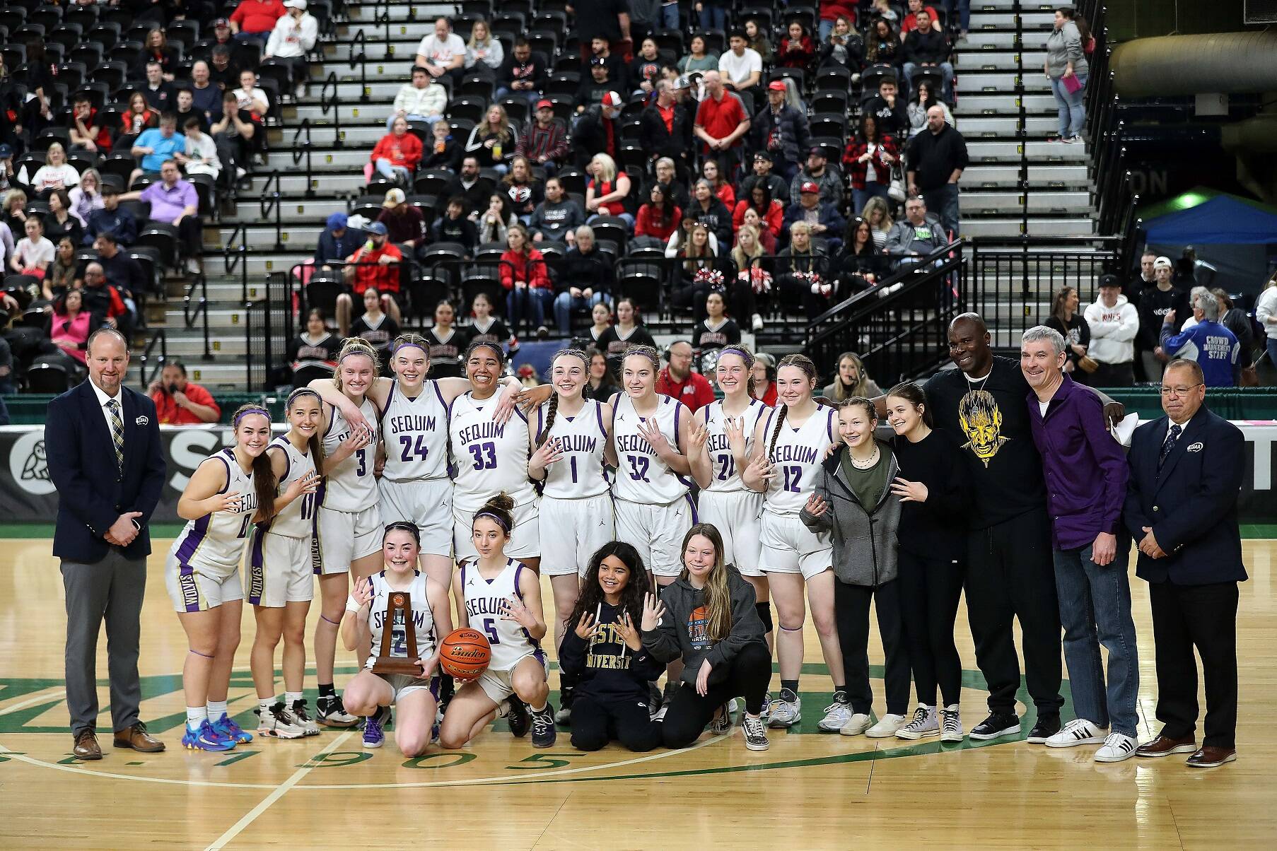 STATE BASKETBALL: [Updated] Sequim’s late rally lifts Wolves to fourth ...