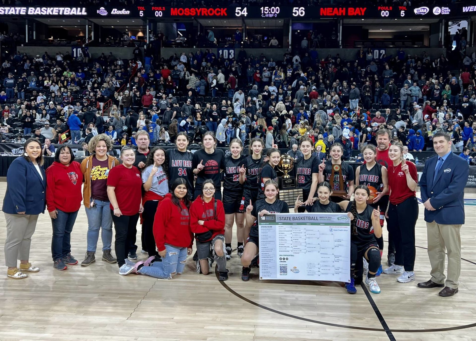 STATE 1B BASKETBALL: Neah Bay does it: Red Devils are state champions ...