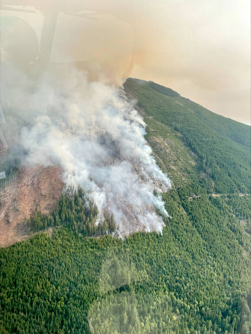 Wildfire spreads to 445 acres | Peninsula Daily News