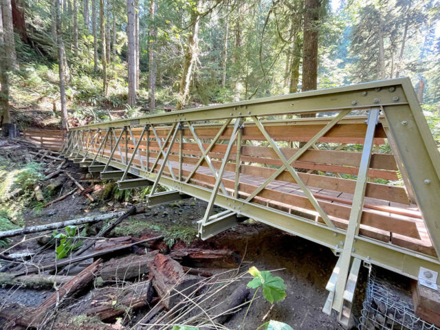 Whiskey Creek bridge replacement complete | Peninsula Daily News