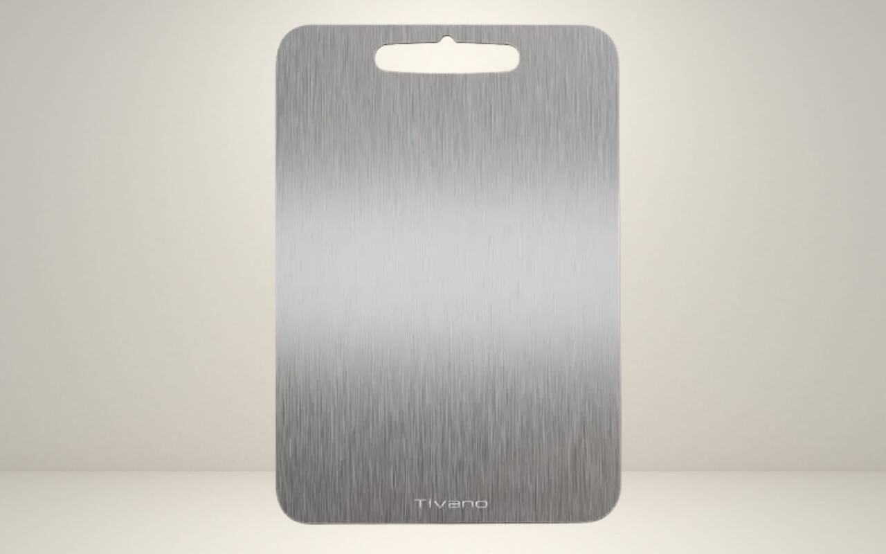 Tivano Cutting Board with TitaniumShield – Bacteria-Resistant, Non-Porous Surface for Safe Food ...