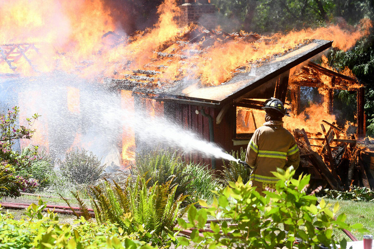 East Jefferson Fire Rescue burns cabin in training exercise | Peninsula ...