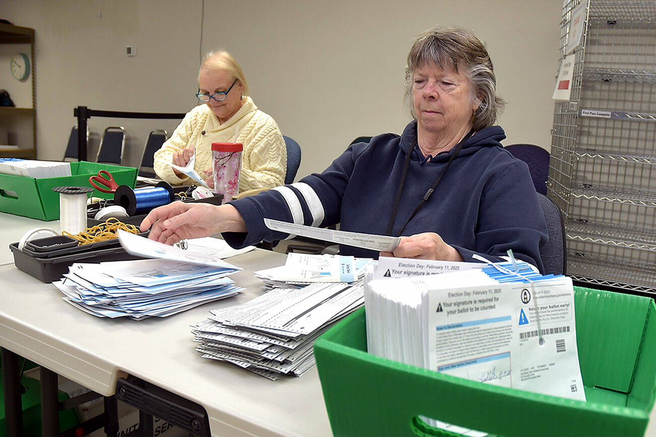 Ballot sorting in Port Angeles | Peninsula Daily News